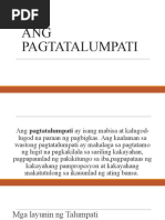 PARAAN NG PAGTATALUMPATI With Activity | PDF