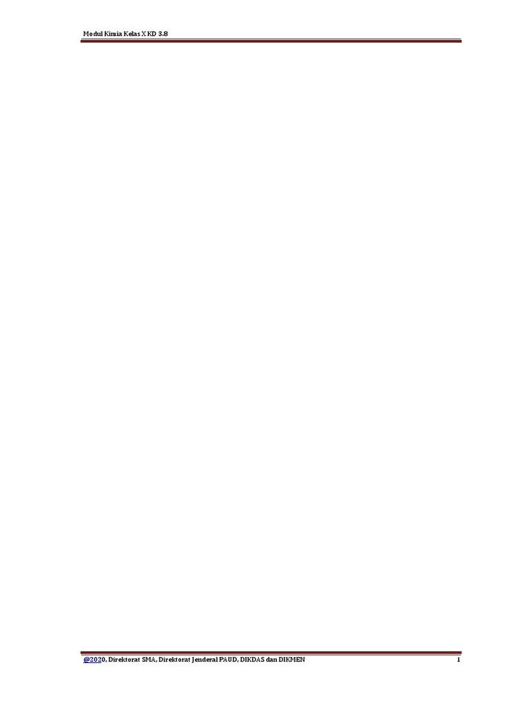 Modul X - Kimia - KD 3.8 - Daya Hantar Listrik Pada Larutan | PDF