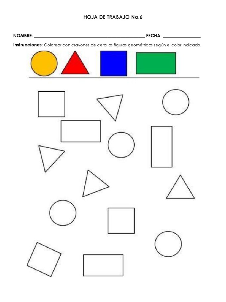 Hojas De Trabajo De Pruebas De Geometría Inicial