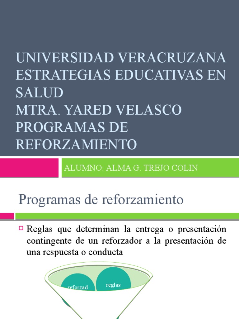 Programas de Reforzamiento | PDF