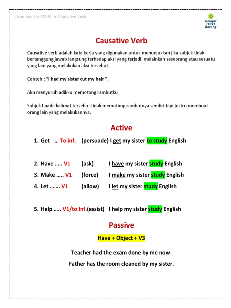 Causative Verb | PDF