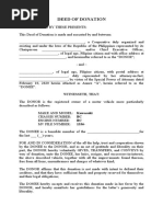 Deed of Donation - Sample | PDF | Philippines | Society