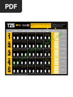 BEACHBODY - Focus T25 Beta Phase Calendar PDF | PDF | Sports