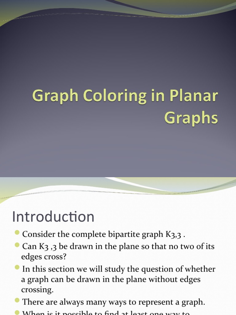 Planar Graphs Graph Coloring | PDF | Vertex (Graph Theory) | Geometry