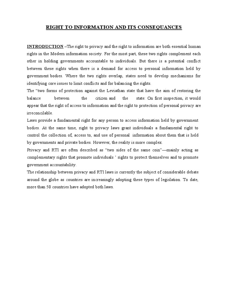 Internship Research Paper - Vratika Phogat | PDF | Freedom Of ...