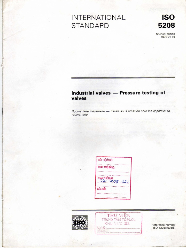 Iso 5208-1993 | PDF
