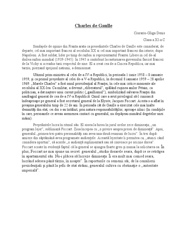 Charles de Gaulle | PDF