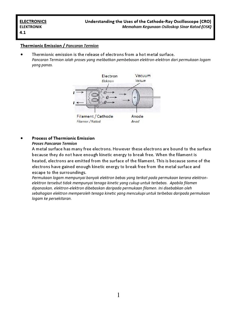 FORM 5 - Chapter 4 - NOTE - Electronics - PART 1 (W0) | PDF
