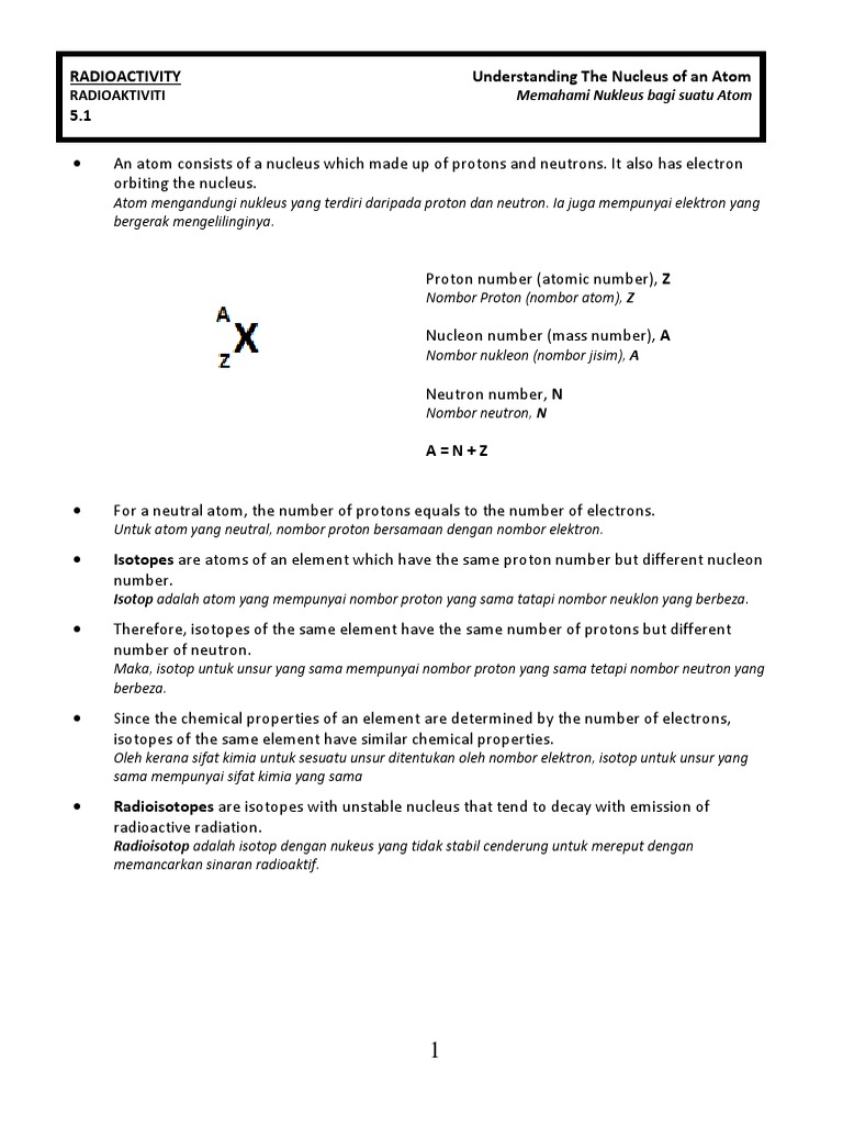 FORM 5 - Chapter 5 - NOTE - Radioactivity (W0) | PDF