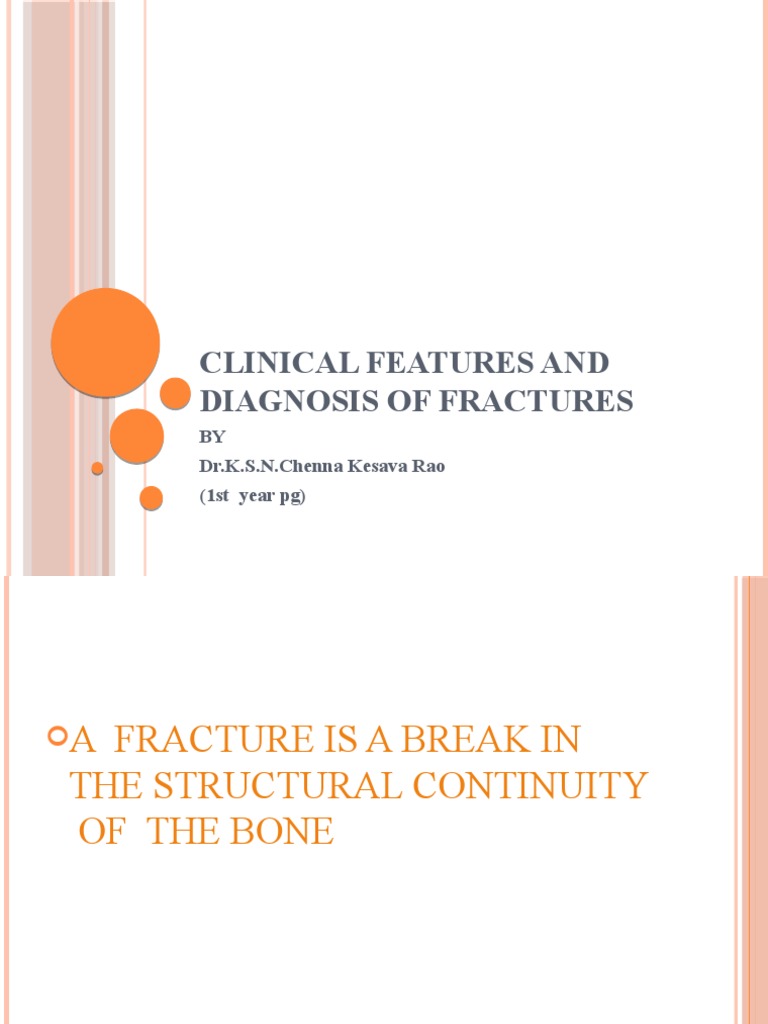 Clinical Features and Diagnosis of Fractures | PDF | Hip ...
