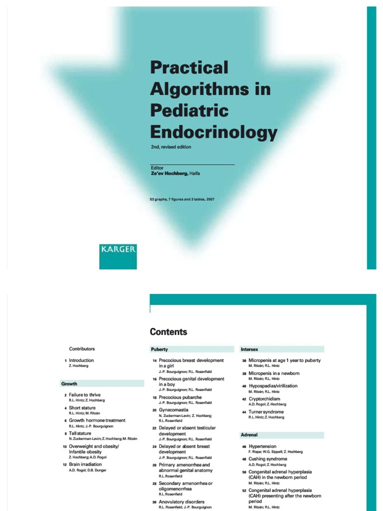 Practical Algorithms in Pediatric Endocrinology | PDF | Puberty | Endocrinology
