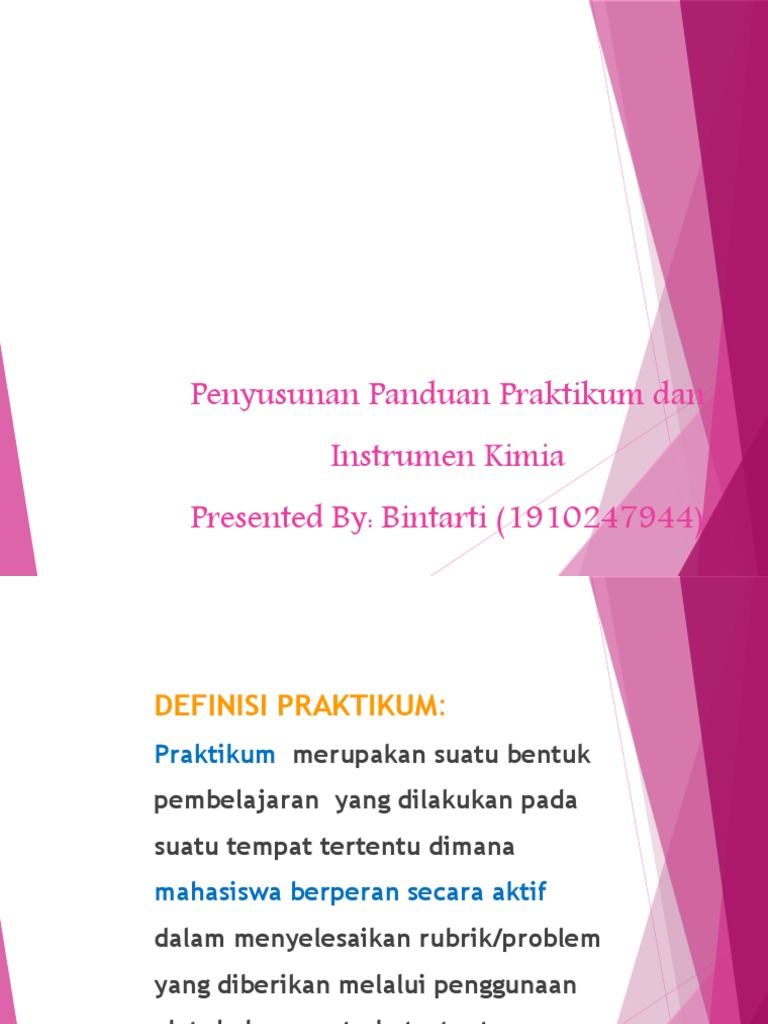 Panduan Pembuatan Penuntun Praktikum Dan Instrumen | PDF | Karier ...