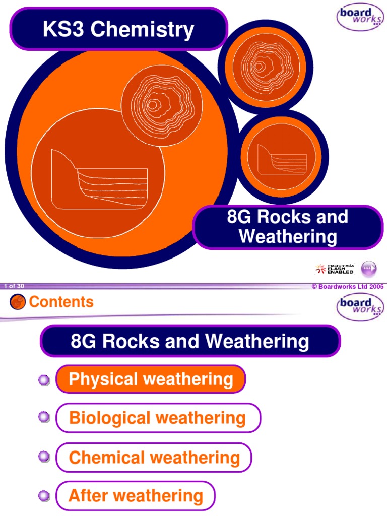 KS3 Chemistry: 8G Rocks and Weathering | PDF | Weathering | Rock (Geology)