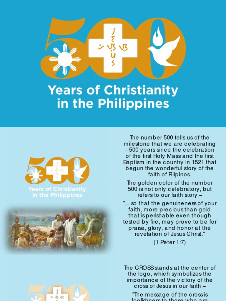 500 Years of Christianity in The Philippines Logo Explanation | PDF ...