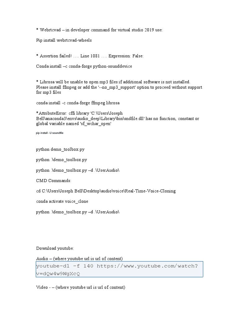 Real Time Voice Cloning | PDF