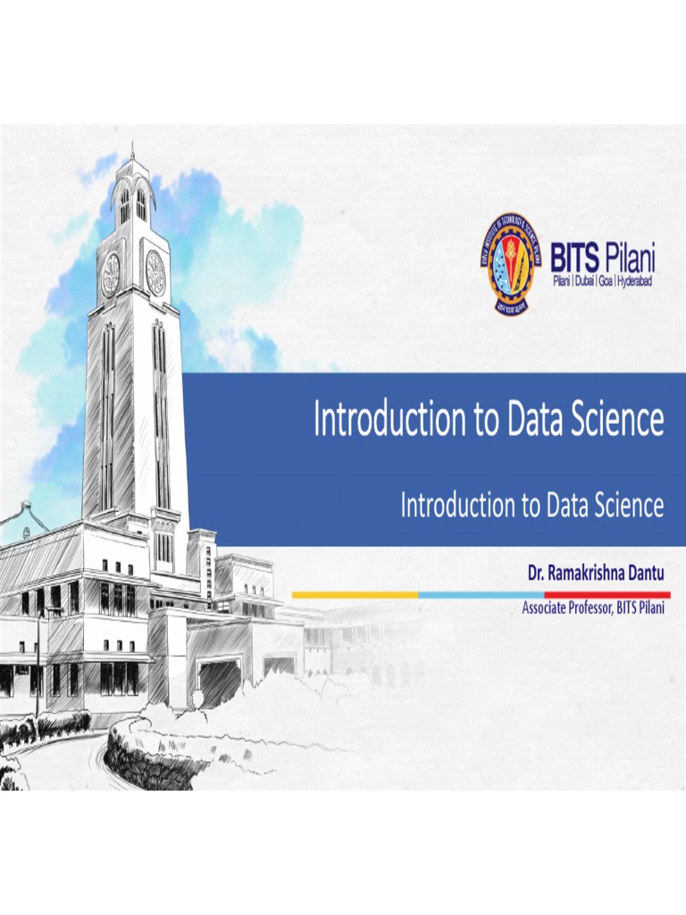 Introduction To Data Science | PDF | Data Science | Analytics