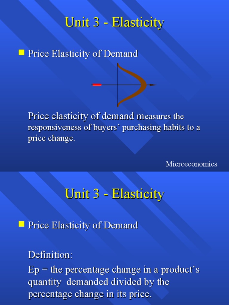 Unit 3 Micro | PDF | Demand | Price Elasticity Of Demand