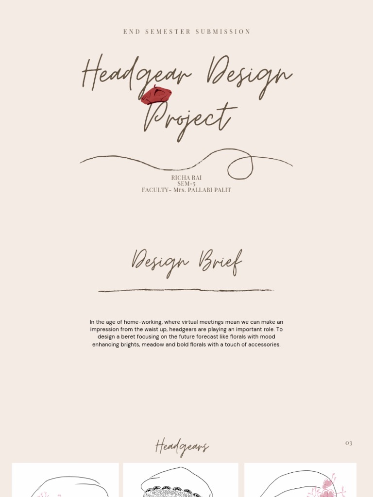 Headgear Design Project: End Semester Submission | PDF