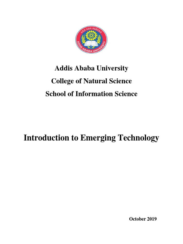 Textbook - Introduction To Emerging Technology | Download Free PDF ...