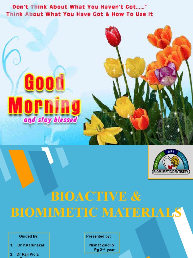 Bioactive & Biomimetic Materials | PDF | Bioceramic | Tooth Enamel