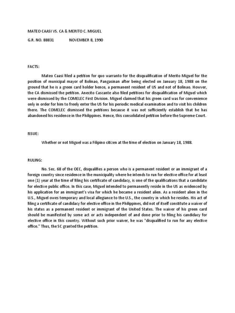 Caasi VS Ca | PDF | Politics | Social Science