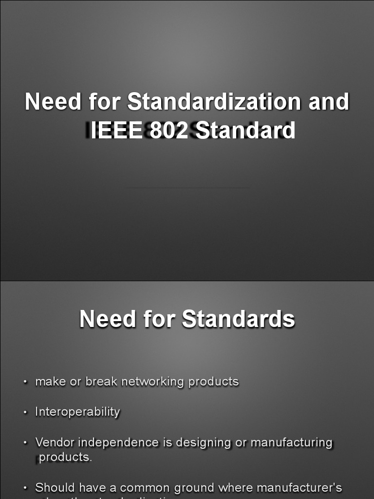 IEEE 802 Standards | Download Free PDF | Ieee 802.11 | Wireless Lan