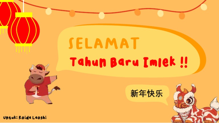 Kartu Ucapan Imlek | PDF