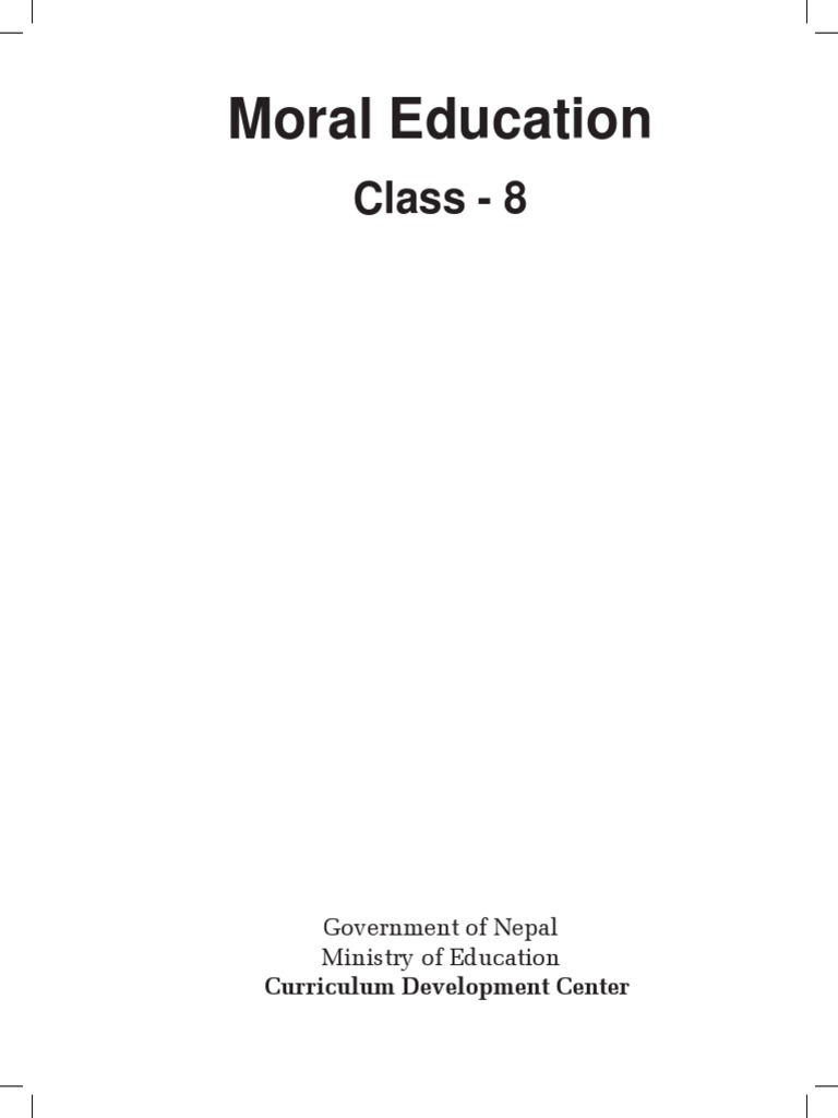 Grade 8 Book Moral Education | PDF | Curriculum | Virtue