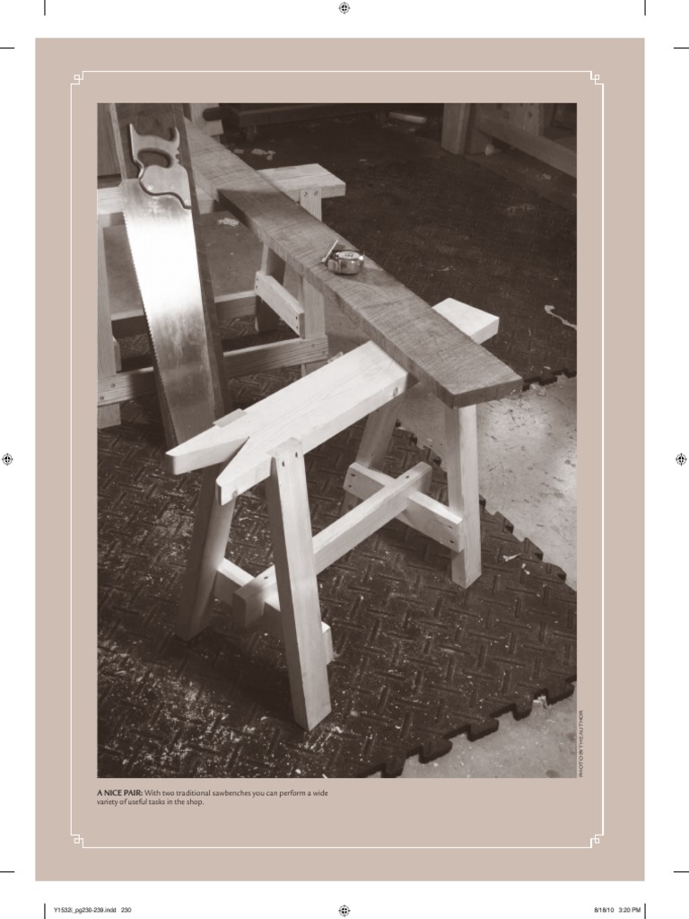 Building a Traditional Sawbench | PDF | Equipment | Crafts
