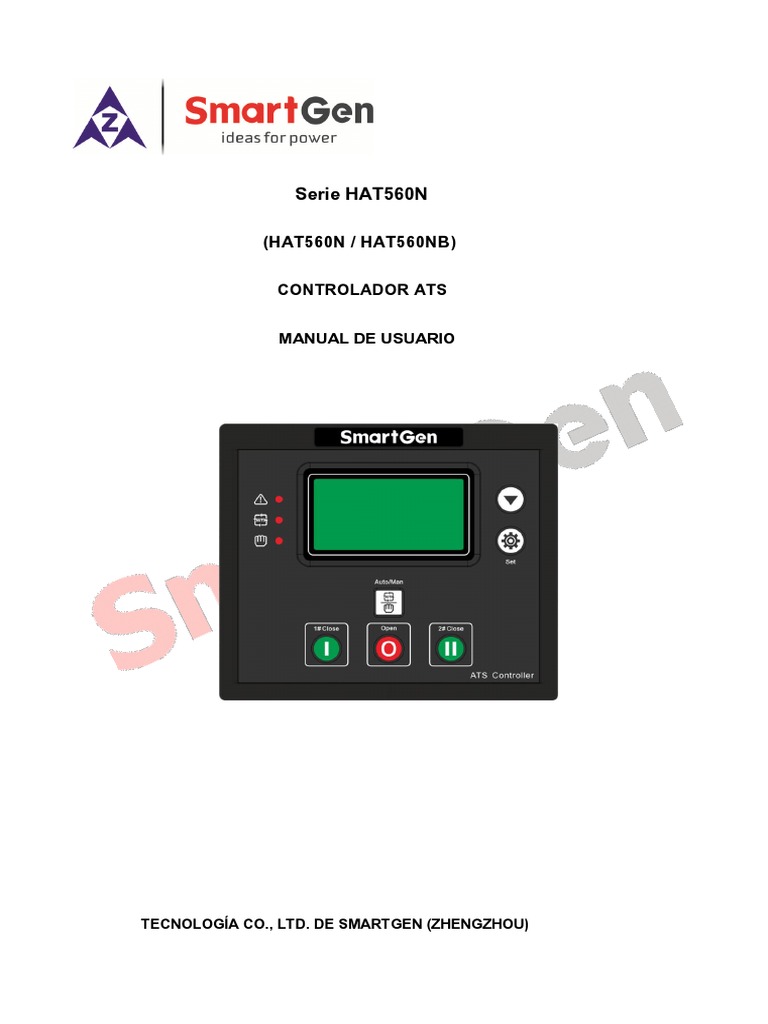 Manual de Usuario HAT560N ATS | PDF | Generador eléctrico | Pantalla de ...
