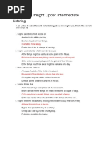 Insight Intermediate Students Book Answer Key Unit 1 | PDF | Wellness