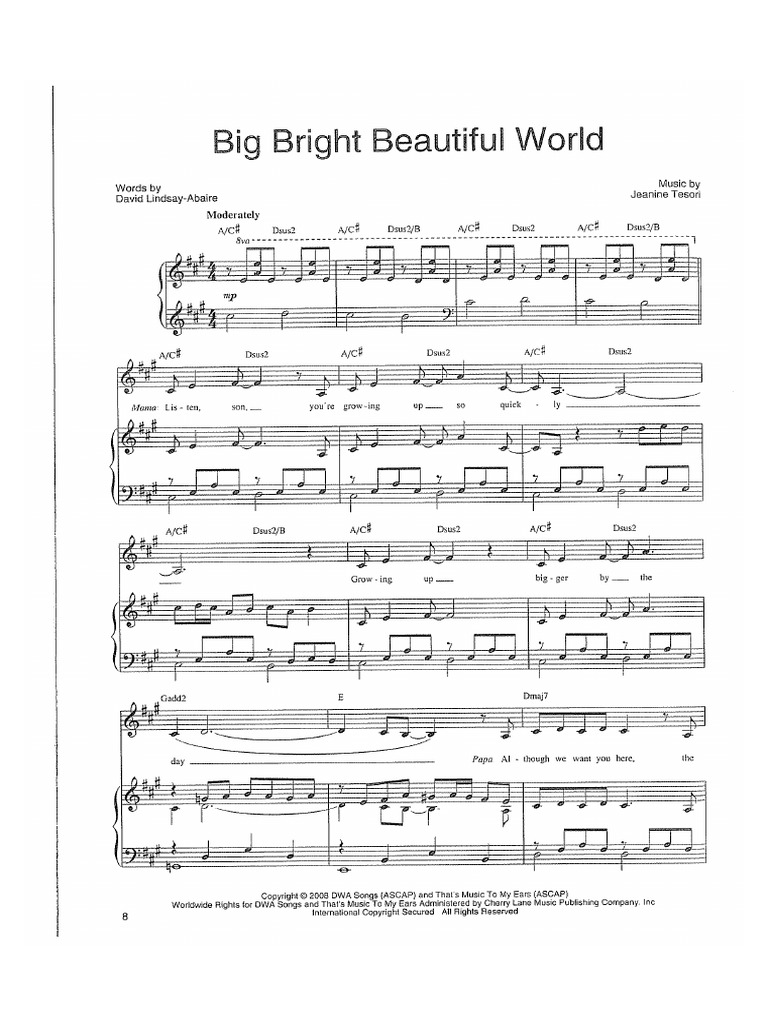 Big Bright Beautiful World | PDF