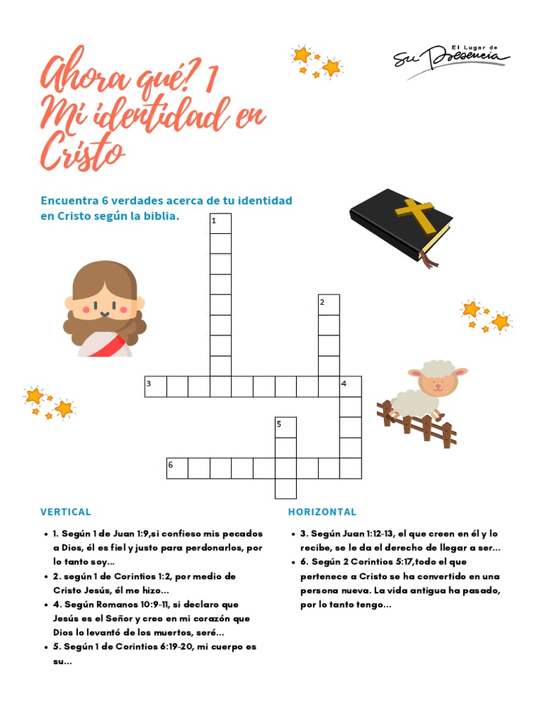 Mi Identidad en Cristo Ahora Que 1 Hoja de Trabajo | PDF