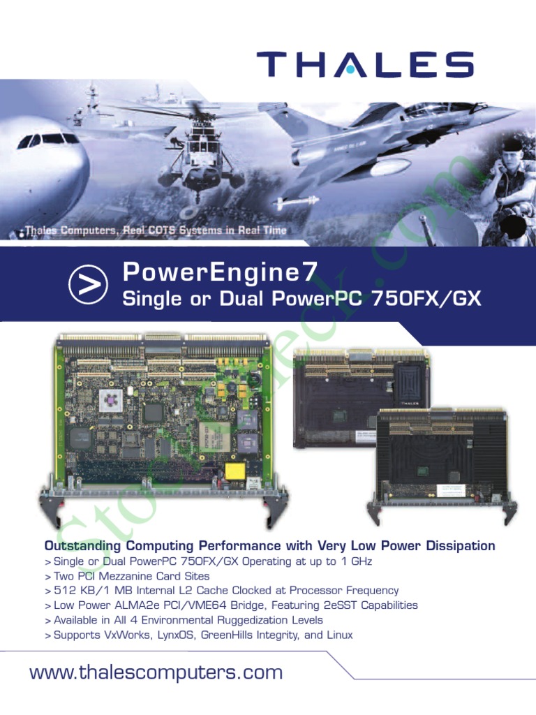 Thales Computers Powerengine7 Vmebus Cpu Boards Bd1 | PDF | Cpu Cache ...