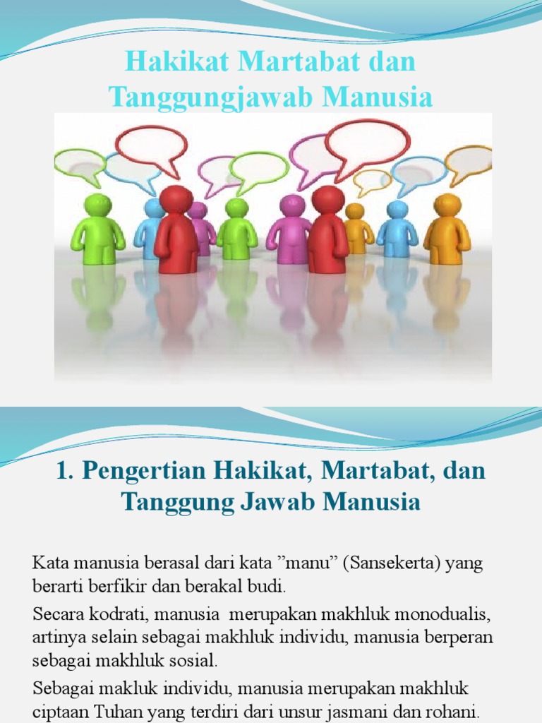 Hakikat, Martabat Dan Tanggung Jawab Manusia | PDF
