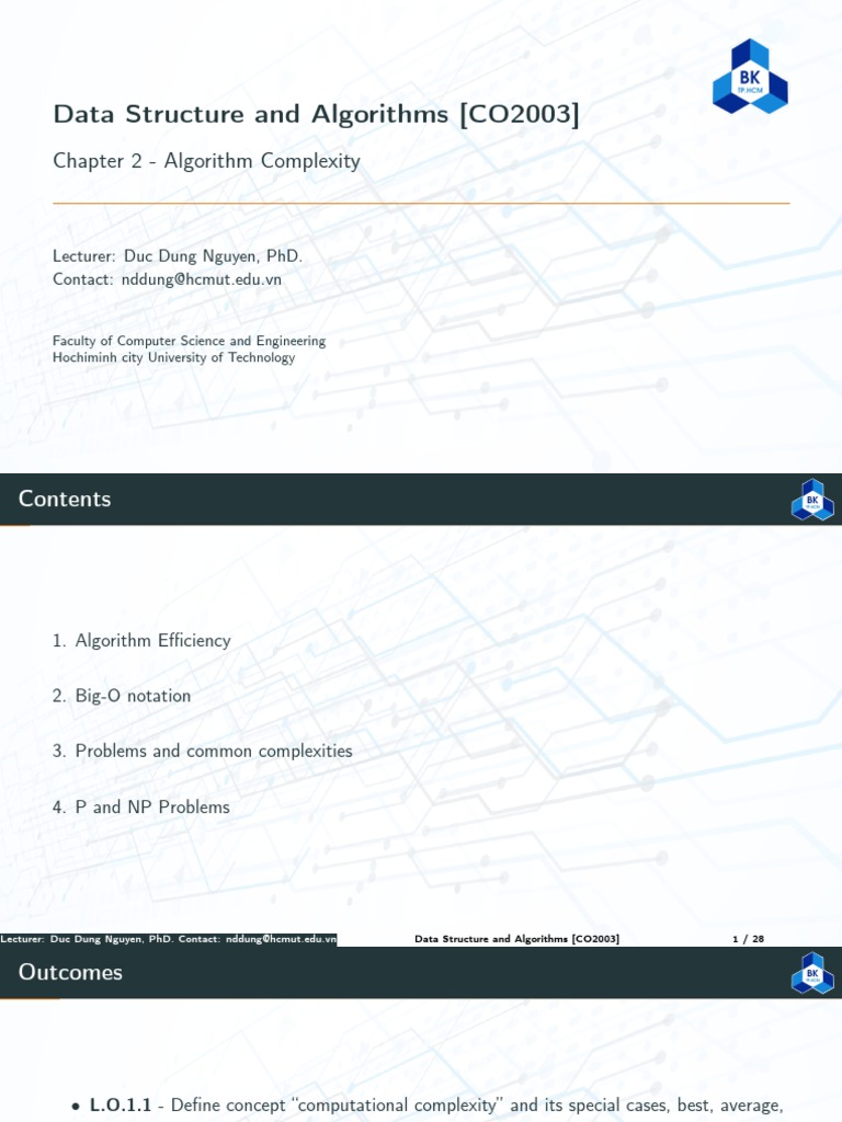 Data Structure And Algorithms Co2003 Chapter 2 Algorithm