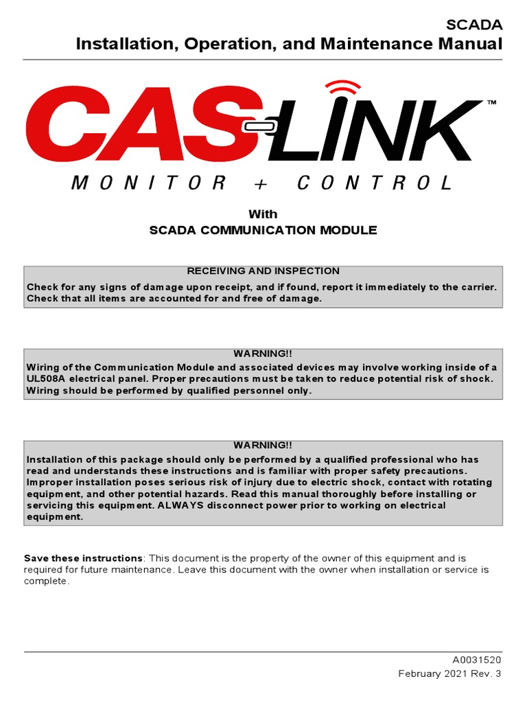 SCADA Manual | PDF | Network Switch | Scada