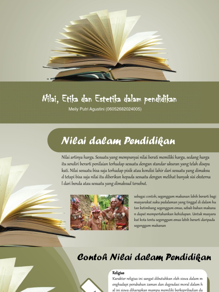 Nilai, Etika, Dan Estetika Dalam Pendidikan | PDF