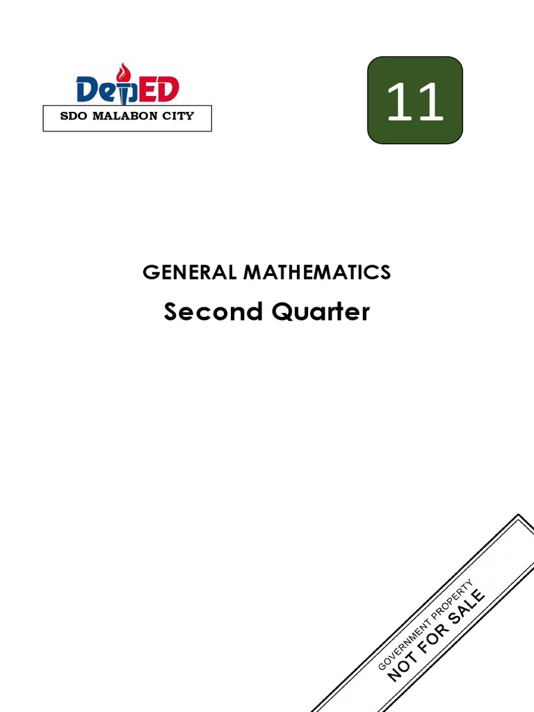 Second Quarter: General Mathematics | PDF | Compound Interest | Logarithm