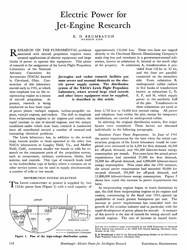 Research Paper Jet Engine | PDF | Electric Motor | Electrical Substation