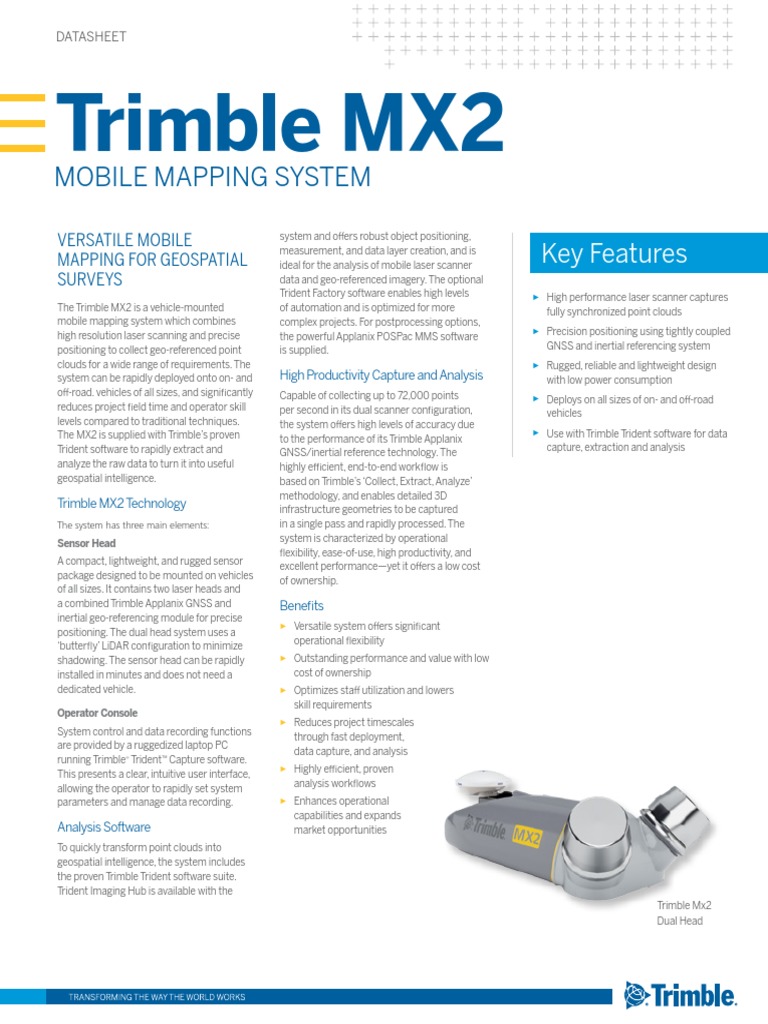 Trimble MX2: Mobile Mapping System | PDF | Image Scanner | Lidar
