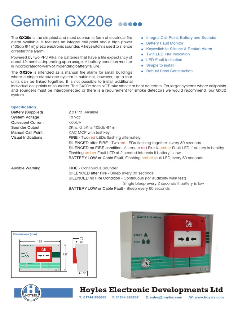 Simple and Economic Standalone Fire Alarm System: Overview and ...