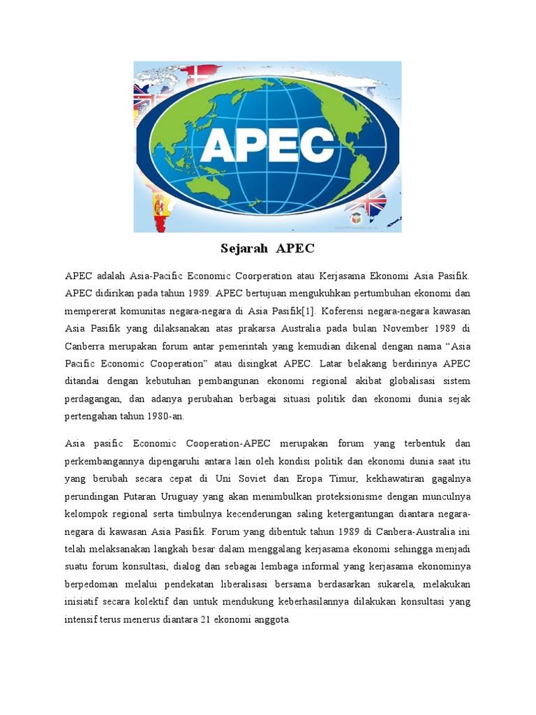 Sejarah APEC | PDF