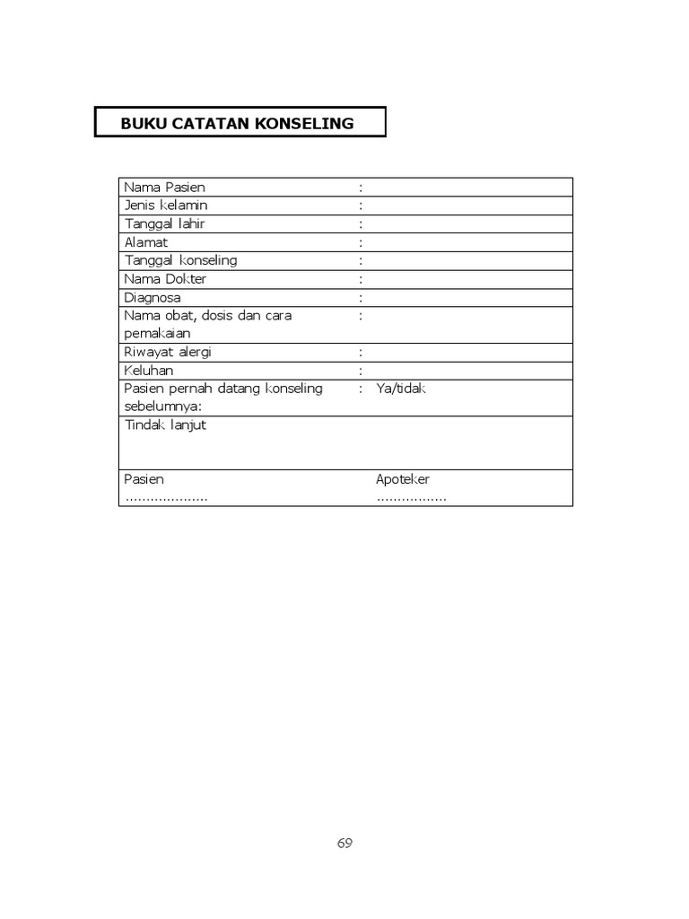 Buku Catatan Konseling | PDF
