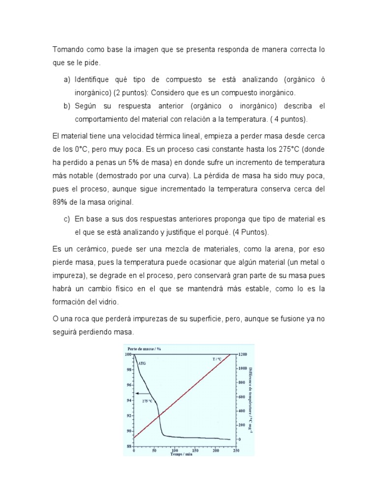 Análisis Termograma | PDF