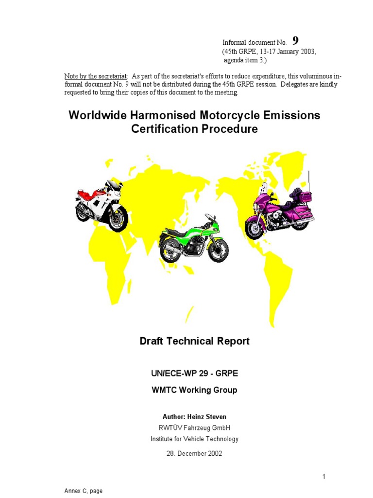 WMTC - World Motorcycle Test Cycle - Drive Cycle | PDF | Motorcycle ...