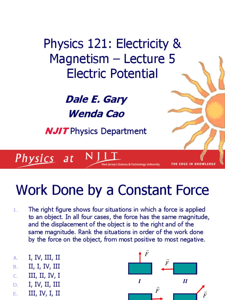 Electric Potential and Potential Difference in Uniform Electric Fields ...