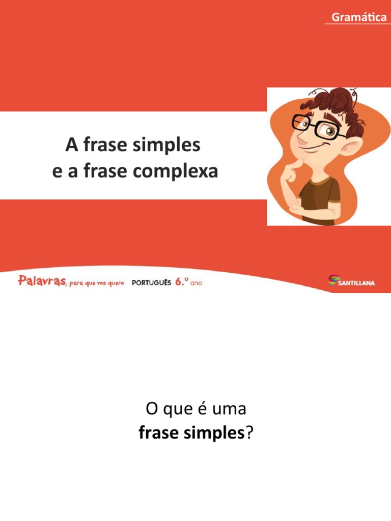A Frase Simples e A Frase Complexa 2 | PDF | Artes Linguísticas e ...