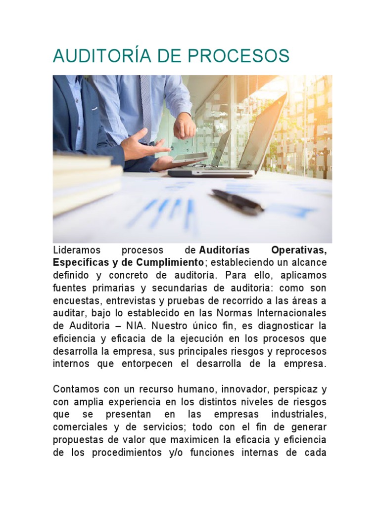 Auditoría de Procesos | PDF