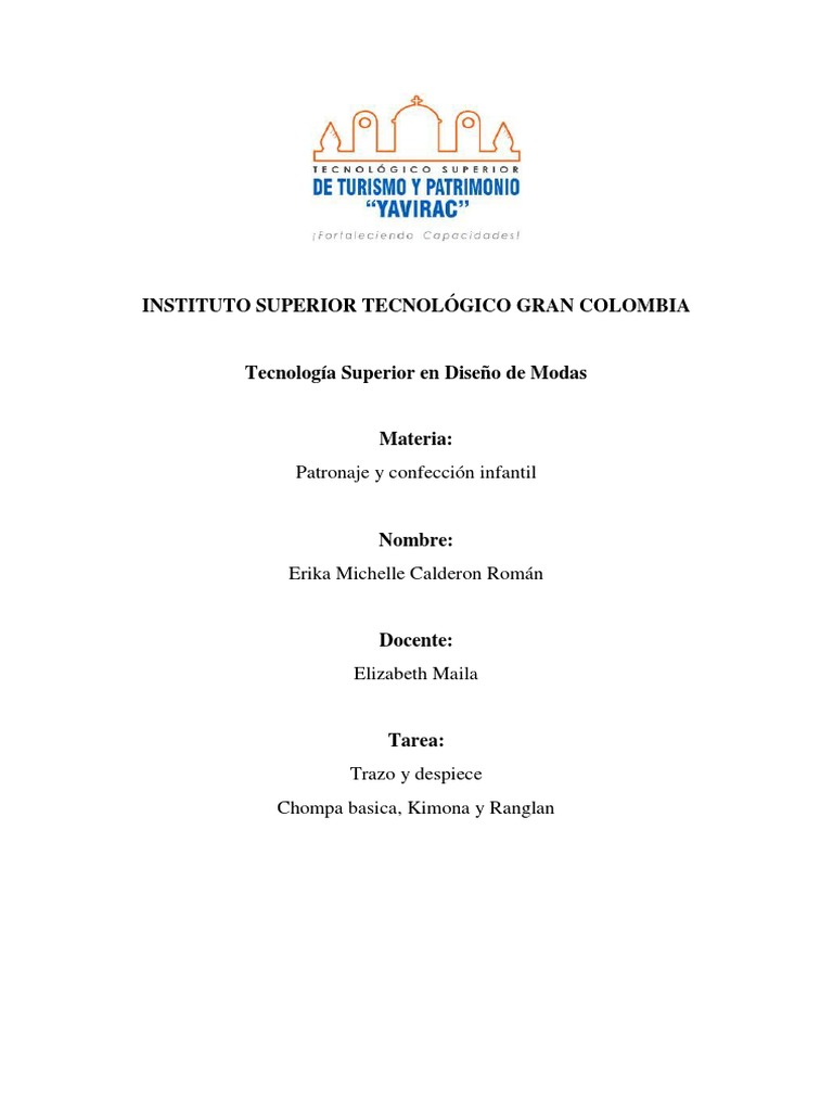 Trazo y Despiece Chompa Basica, Kimona y Ranglan | PDF